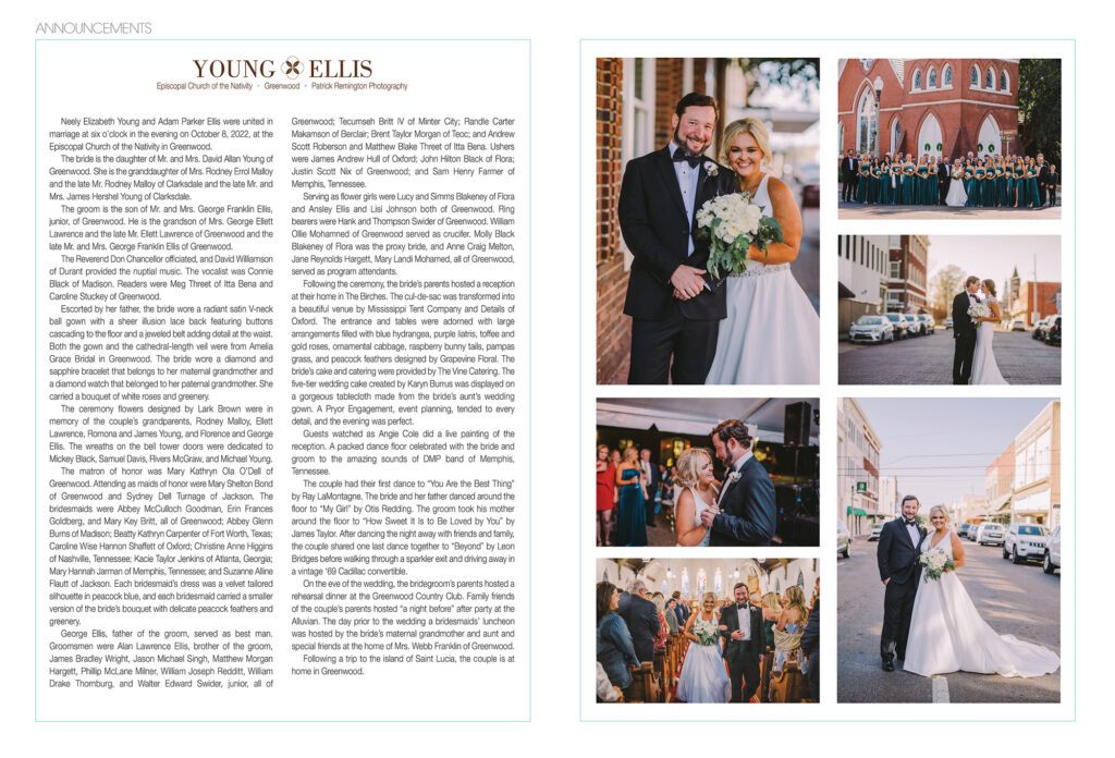 Formal Two Page – Delta Magazine- Cleveland, MS