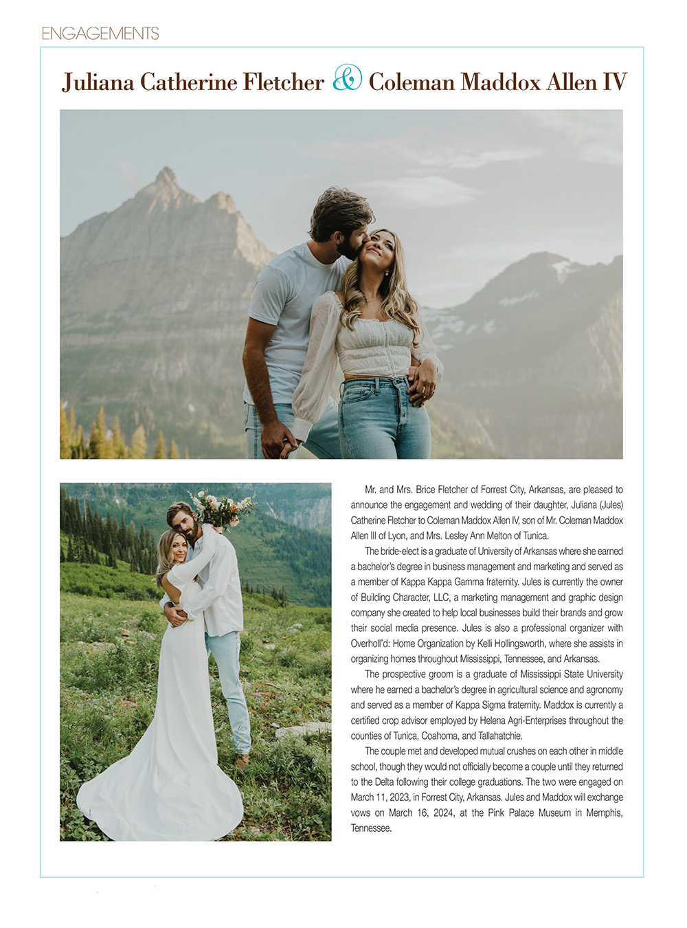 weddings – Delta Magazine- Cleveland, MS