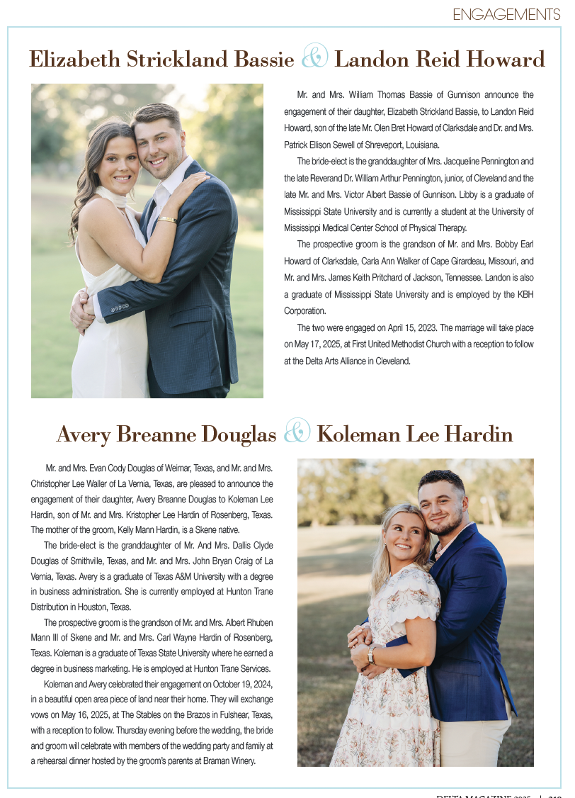 weddings – Delta Magazine- Cleveland, MS